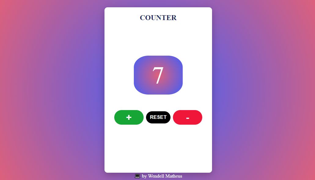 GitHub - WendellMatheus/Counter-Js: ⚙️💻Desafio de um contador ...