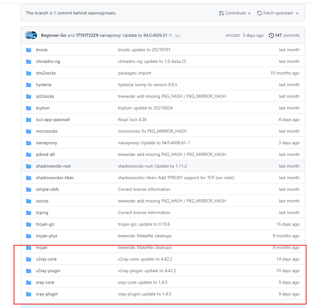 您好，coolsnowwolf/lede和Lienol/openwrt加入passwall有报错 · Issue #1474 · xiaorouji/openwrt-passwall · GitHub