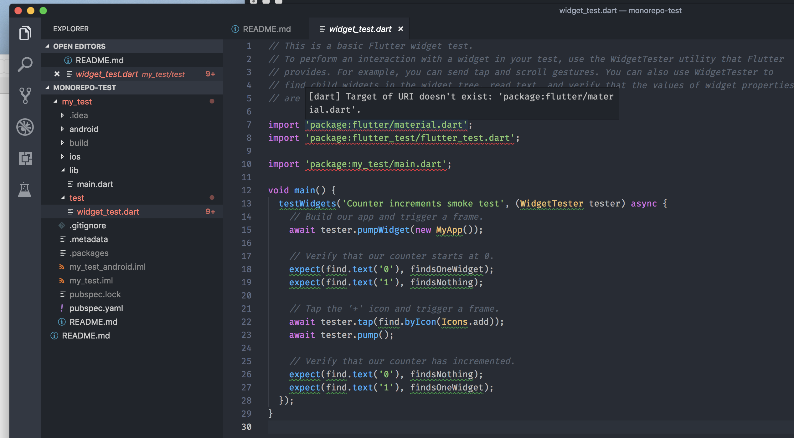 Vsc Struggles When Flutter Project Is Part Of A Monorepo · Issue 22865 · Flutter Flutter · Github