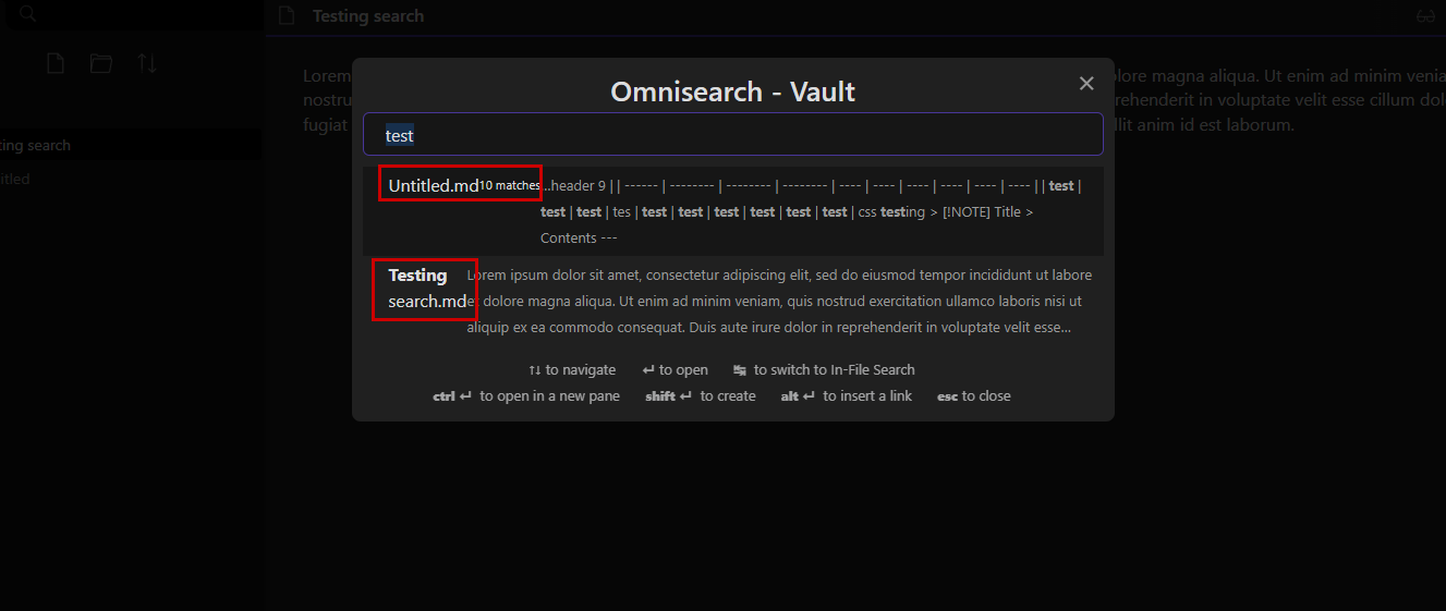 Search menu UI alignment · Issue #76 · scambier/obsidian-omnisearch · GitHub