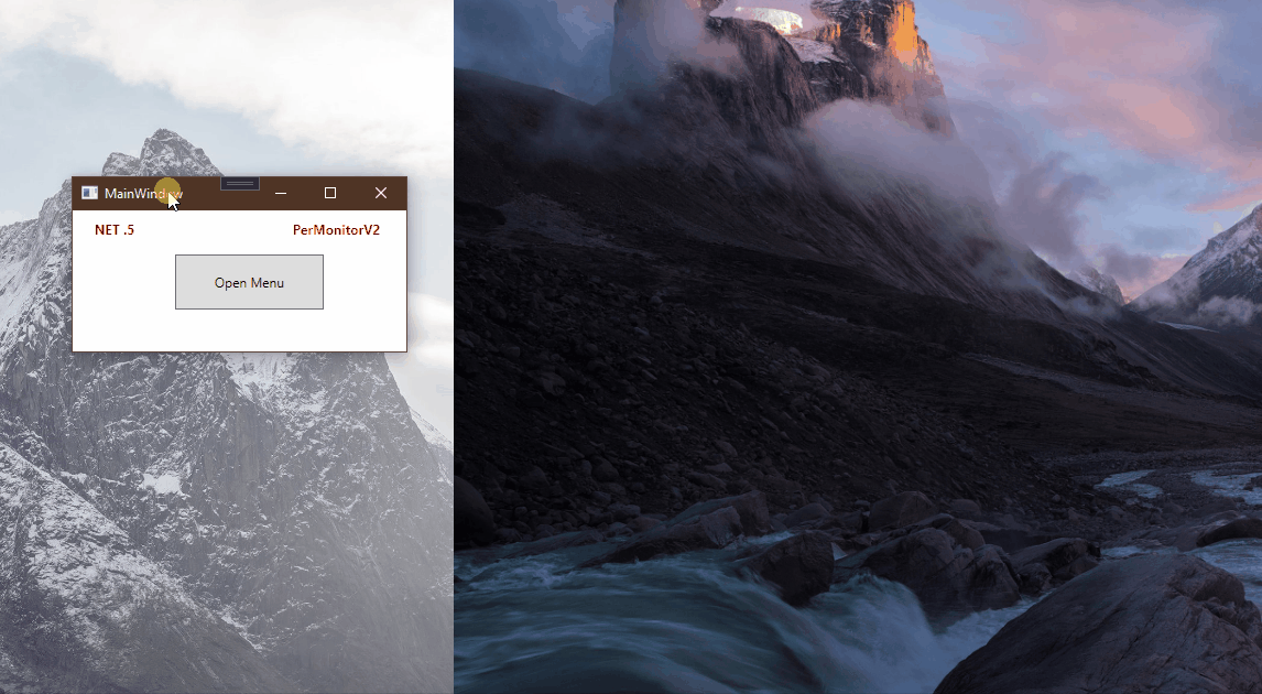 Contextmenumenuitem Dpi In Permonitorv2 Mode Scaling Error In Wpf With Programmatic Opening