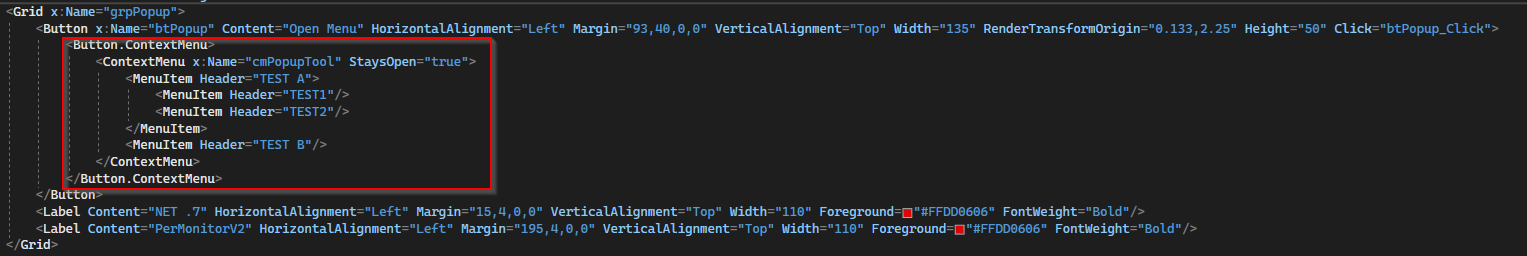 ContextMenu/MenuItem, Dpi in PerMonitorV2 mode, scaling error in WPF with programmatic opening ...
