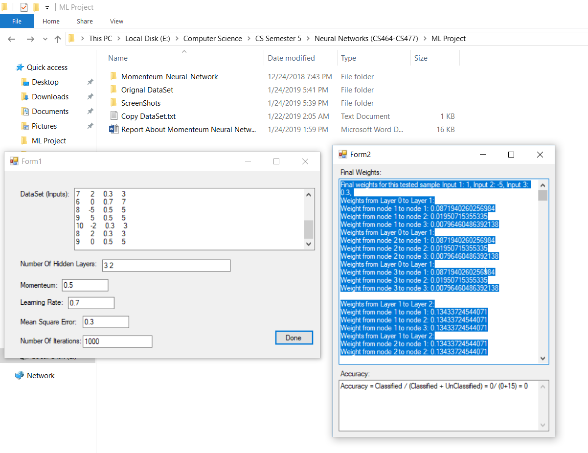 GitHub - PricelessCodes/Machine-learning-Neural-Networks-Course-Project: Neural network momentum ...