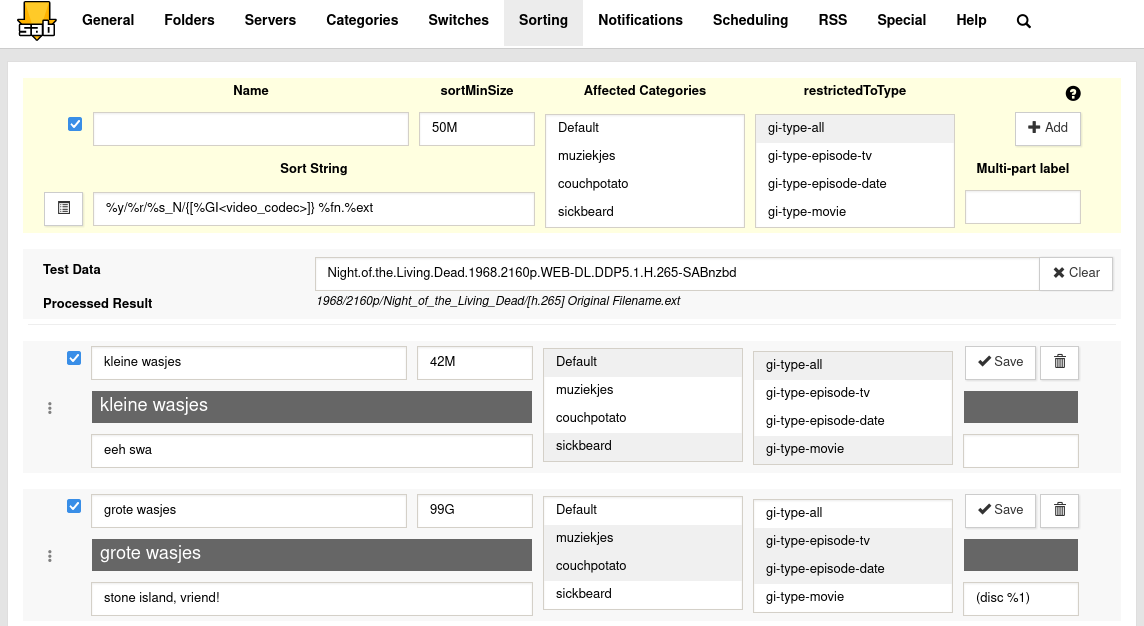 Create a General sorter · Issue #2143 · sabnzbd/sabnzbd · GitHub