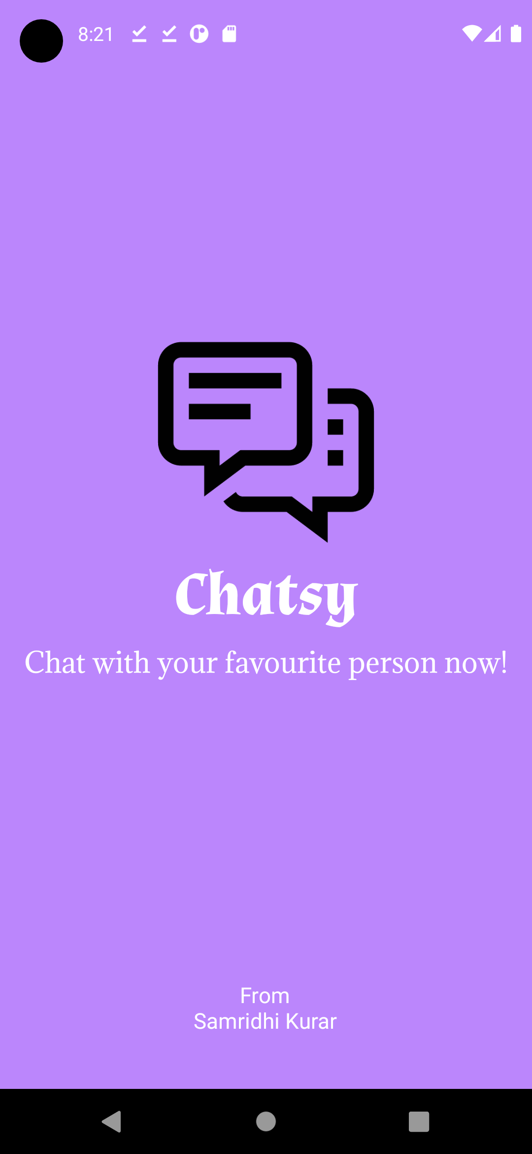 GitHub - samridhikurar/Chatsy-Quick-Chat-App