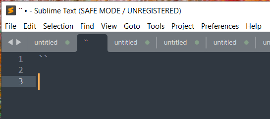Close file/tab button unavailable with the tab labels as 1, 2, or 3 backticks, and many more ...