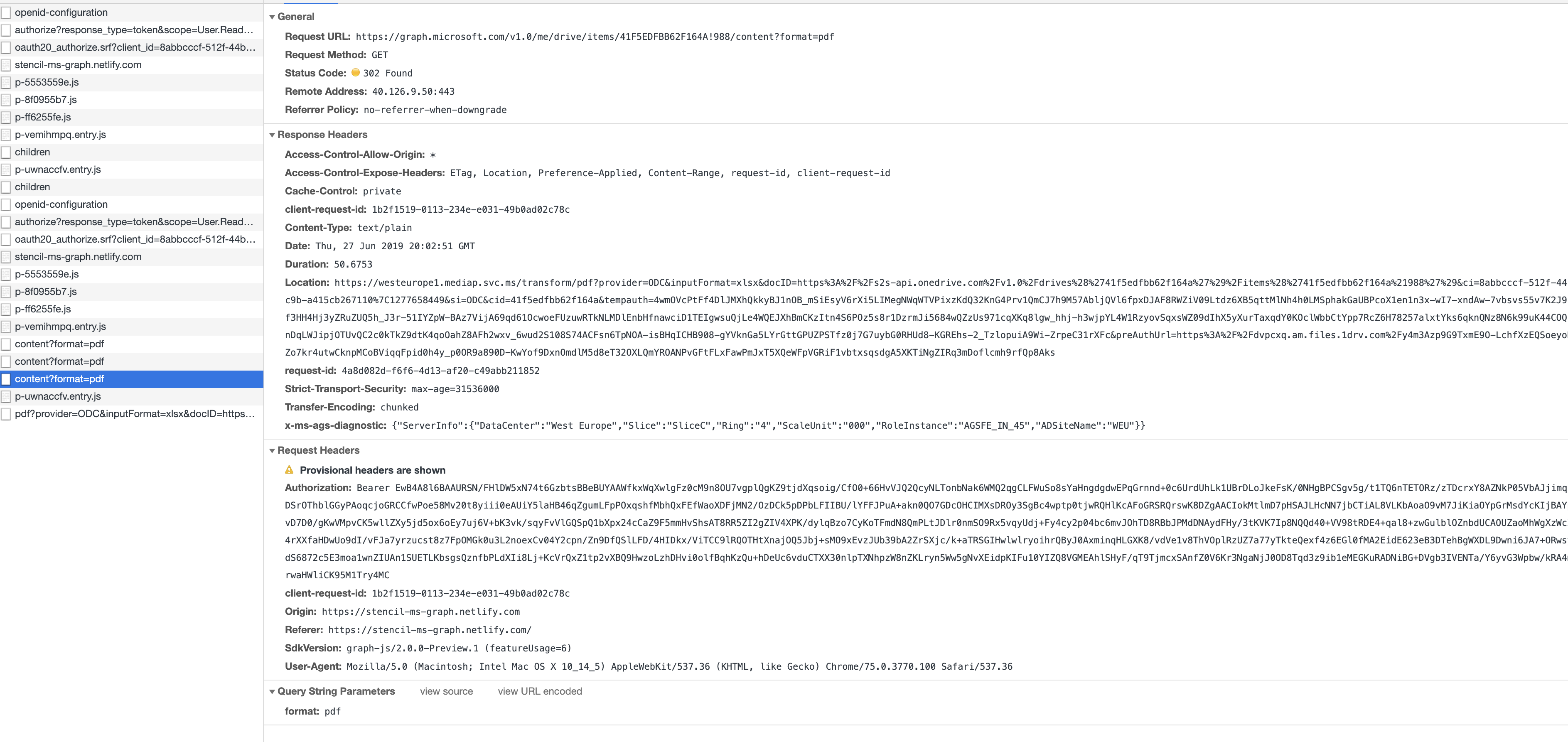 Can't download files with ?format= (HTTP 302 / CORS issue) · Issue #196 · microsoftgraph/msgraph ...