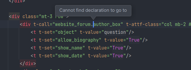 Jumping into the template is only possible when using t-call with the t tag · Issue #417 · odoo ...
