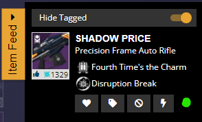 Add ability to lock / unlock item in the item feed · Issue #7848 · DestinyItemManager/DIM · GitHub
