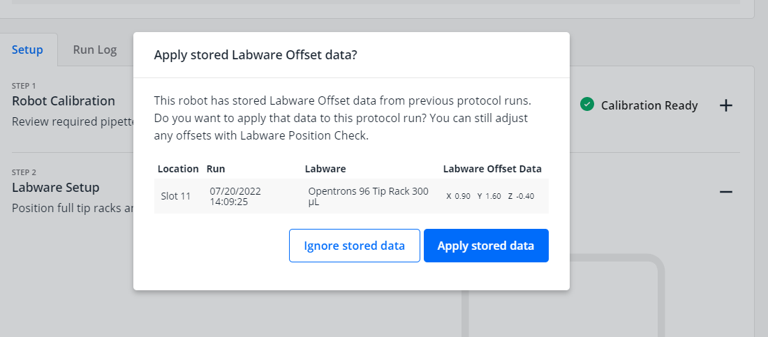 feat: Previous labware offset alerts right after opening protocol ...