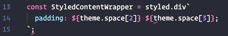 Lint error with multiple template literals in one line · Issue #134 · styled-components/vscode ...