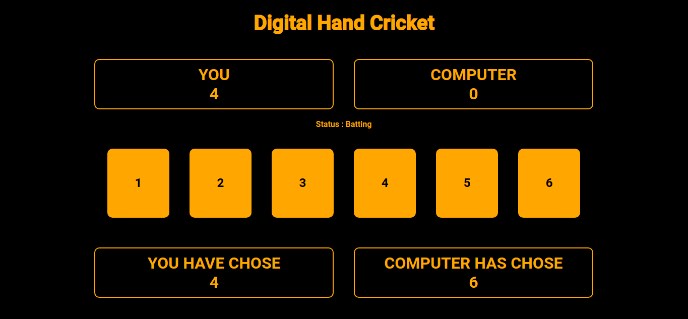 GitHub - beekayg15/HandCricket: An interactive webpage bringing to life, the digital version of ...