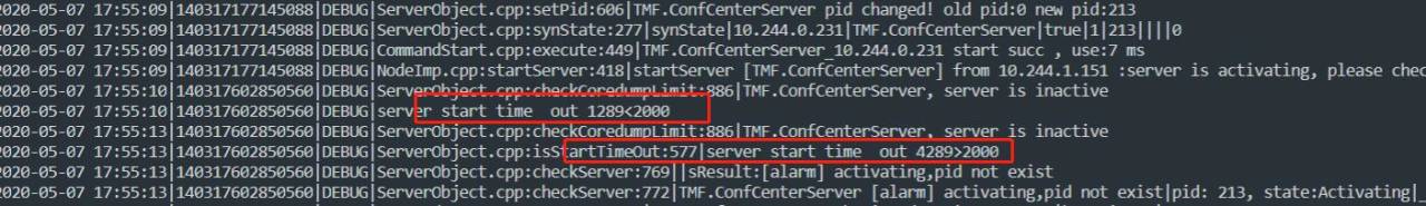 Is the timeout period of tars2.3 service startup dead two seconds? After switching to the new ...