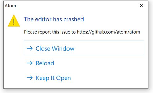 Atom crashing in each second · Issue #21998 · atom/atom · GitHub