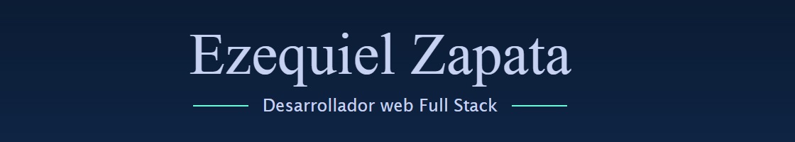 Ezequielz (Ezequiel Zapata) · GitHub