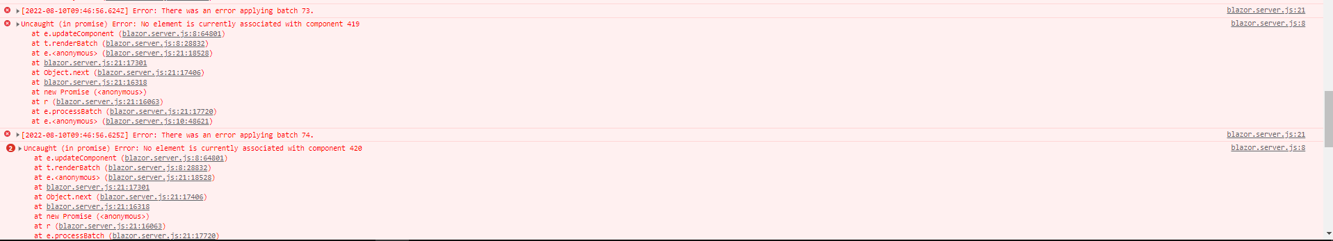 Tooltip causes crash when navigating away from page · Issue #572 · radzenhq/radzen-blazor · GitHub
