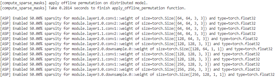 Error using ASP(__allow_permutation = True) with MobileNetv2-100 provided by timm · Issue #1630 ...