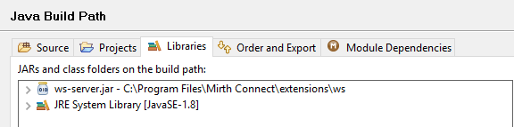Custom WebService - Libraries javax.jws.* · nextgenhealthcare connect ...