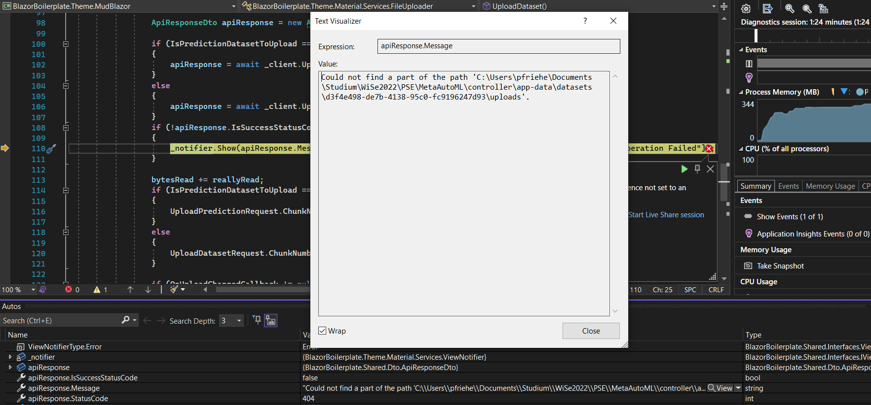 Bug: DatasetManager.cs Cannot create dataset folders for new users · Issue #187 · hochschule ...