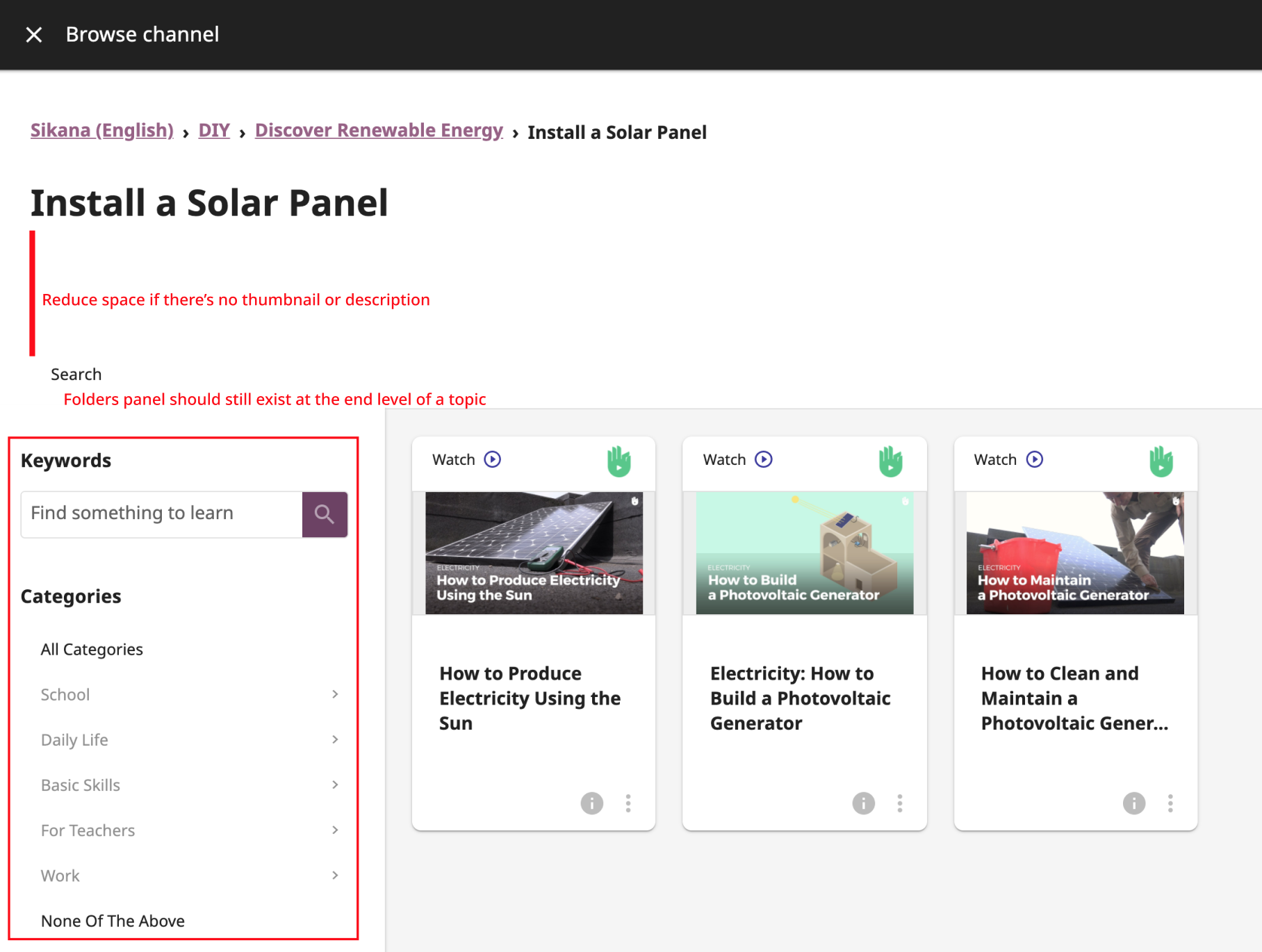 Hybrid Learning Library, Topics pages -- design alignment follow up to-dos · Issue #8563 ...