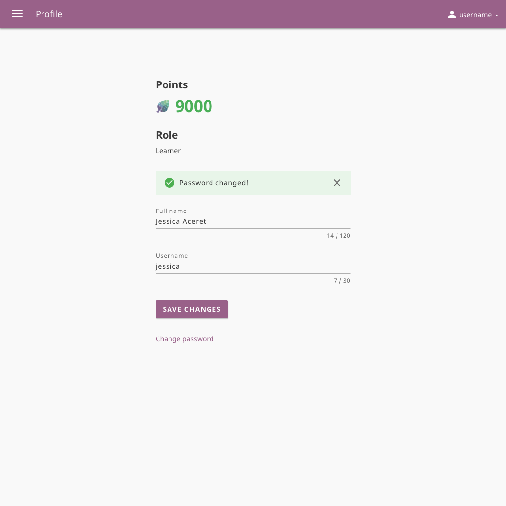 add password-change functionality in 'user profile' page · Issue #2645 ...