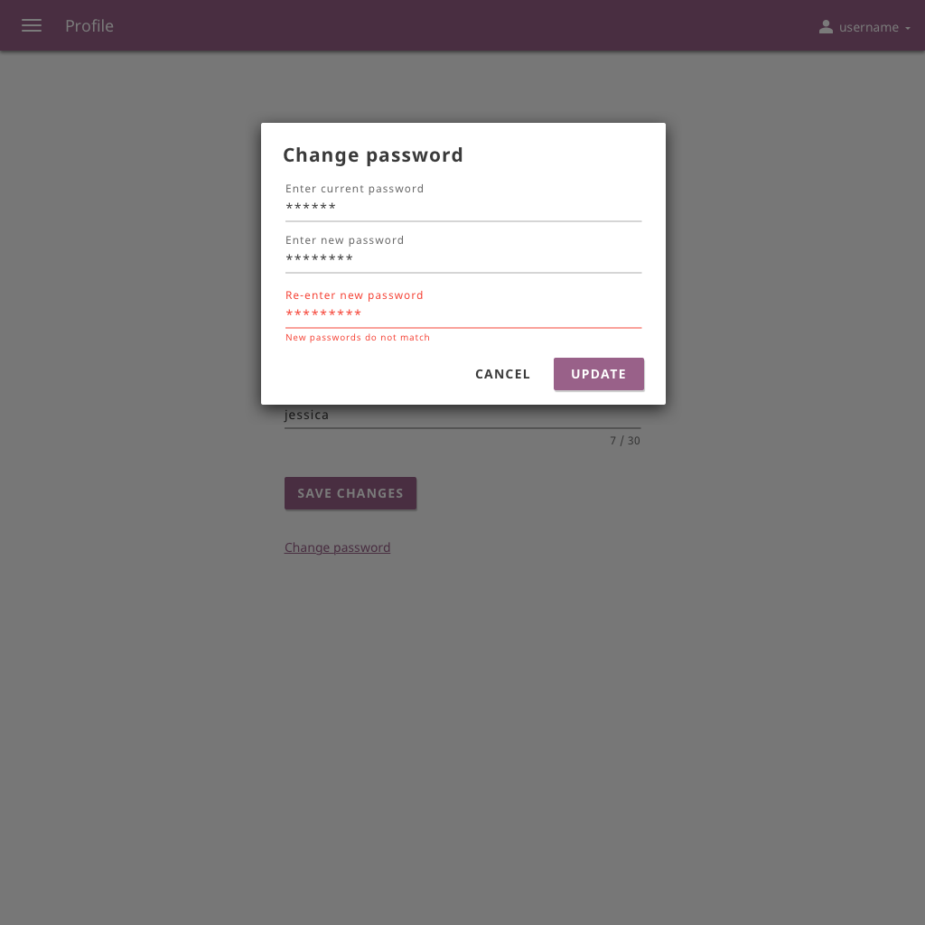 add password-change functionality in 'user profile' page · Issue #2645 ...