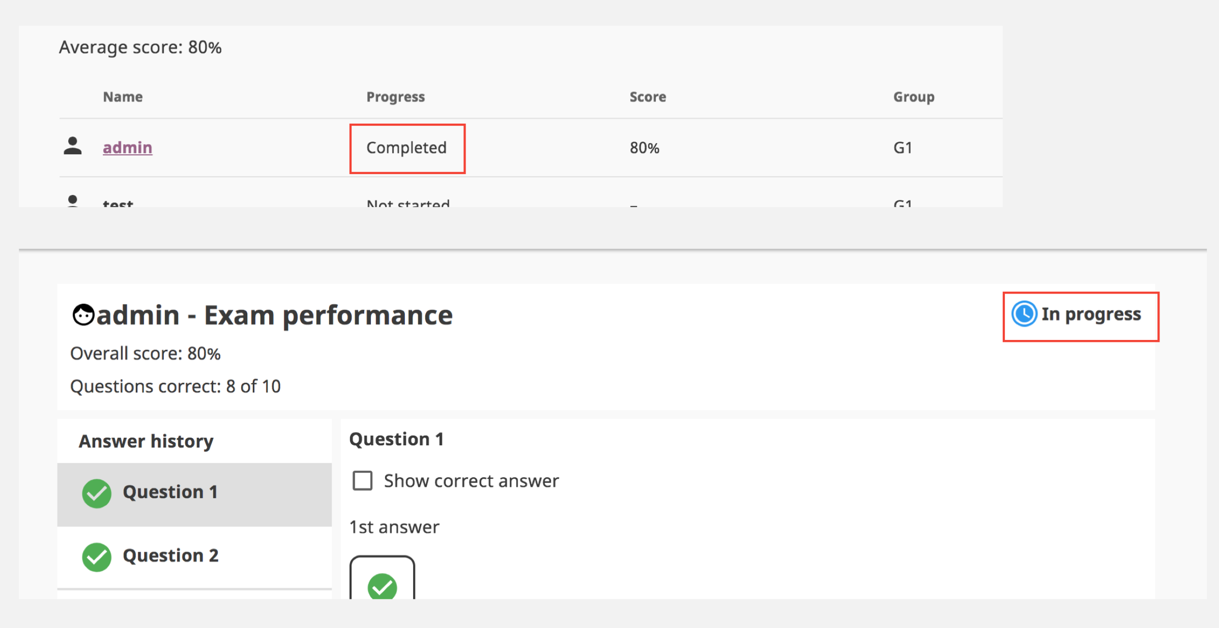 Inconsistent progress labels on exams · Issue #3896 · learningequality/kolibri · GitHub