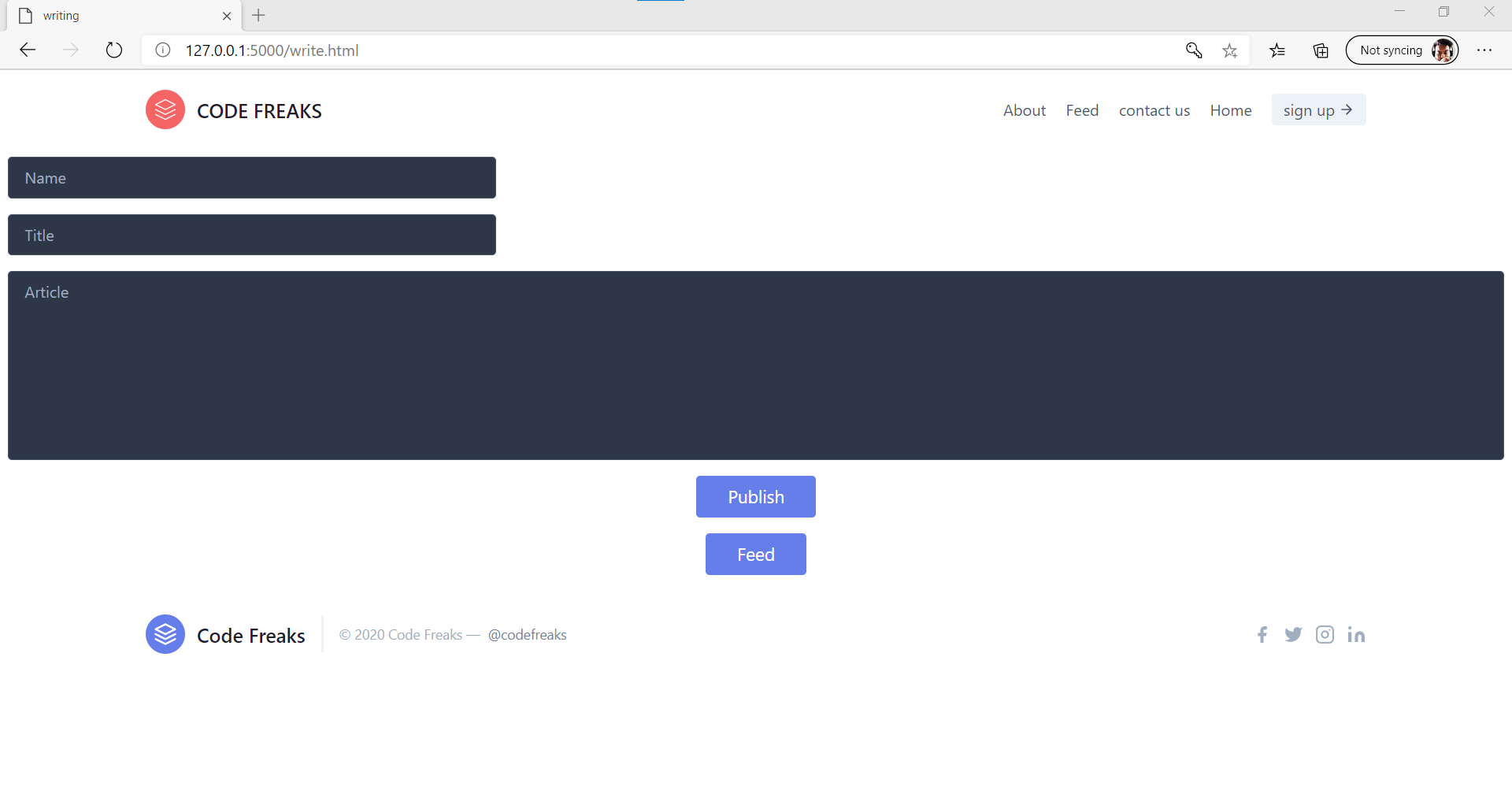 GitHub - anchitchandra/codefreaks: Blogging web application.
