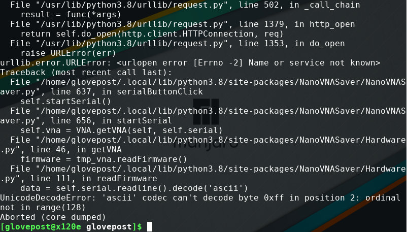 ASCII Decode issue with upgraded NanoVNA · Issue #182 · NanoVNA-Saver/nanovna-saver · GitHub