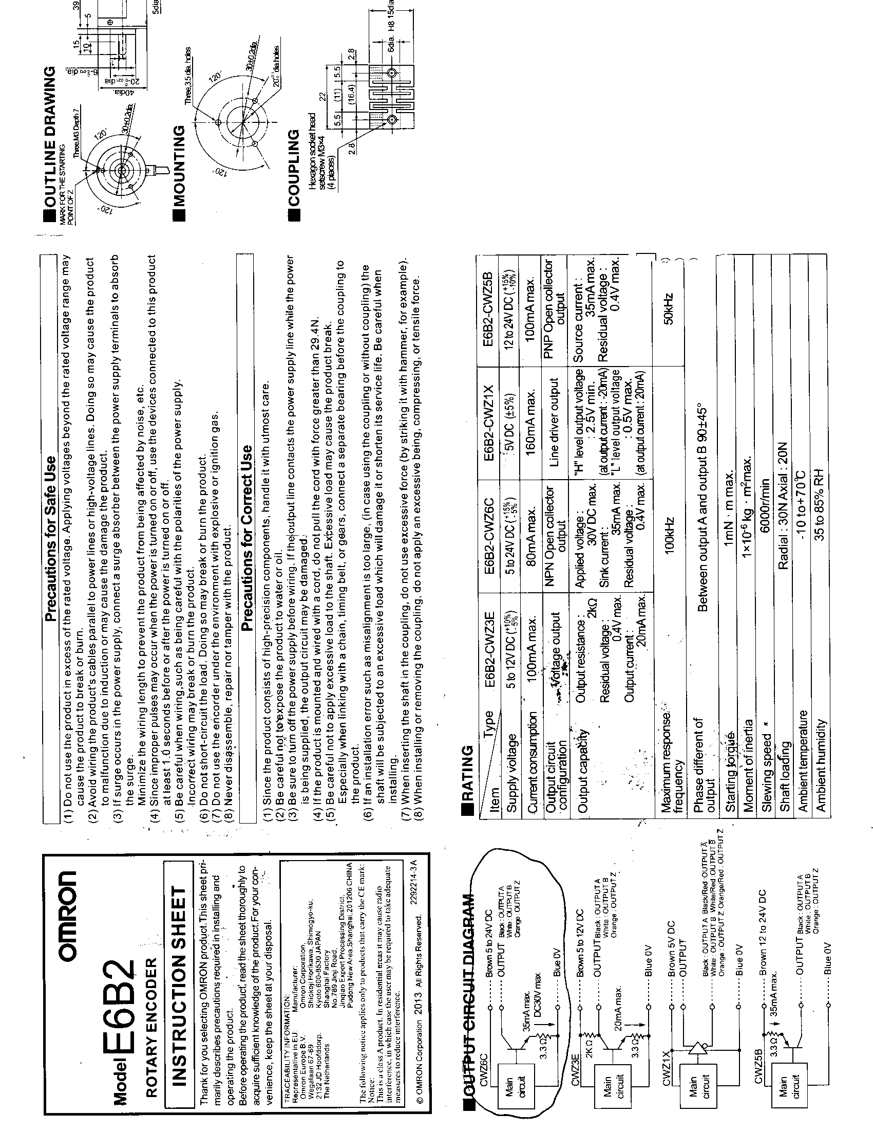 How to wire Encoder Omron E6B2-CWZ6C 1024 P/R to the TI ...