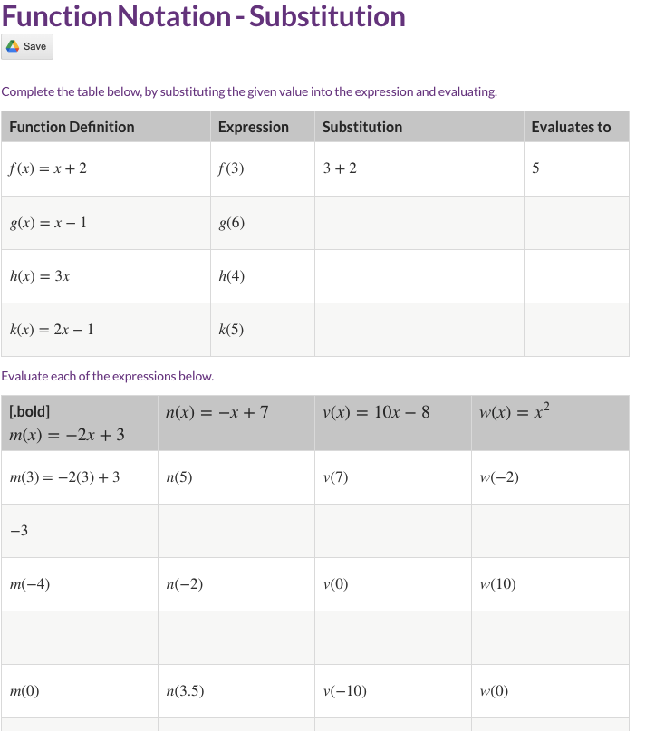 Function Notation Lesson ready for feedback and help with bolding ...
