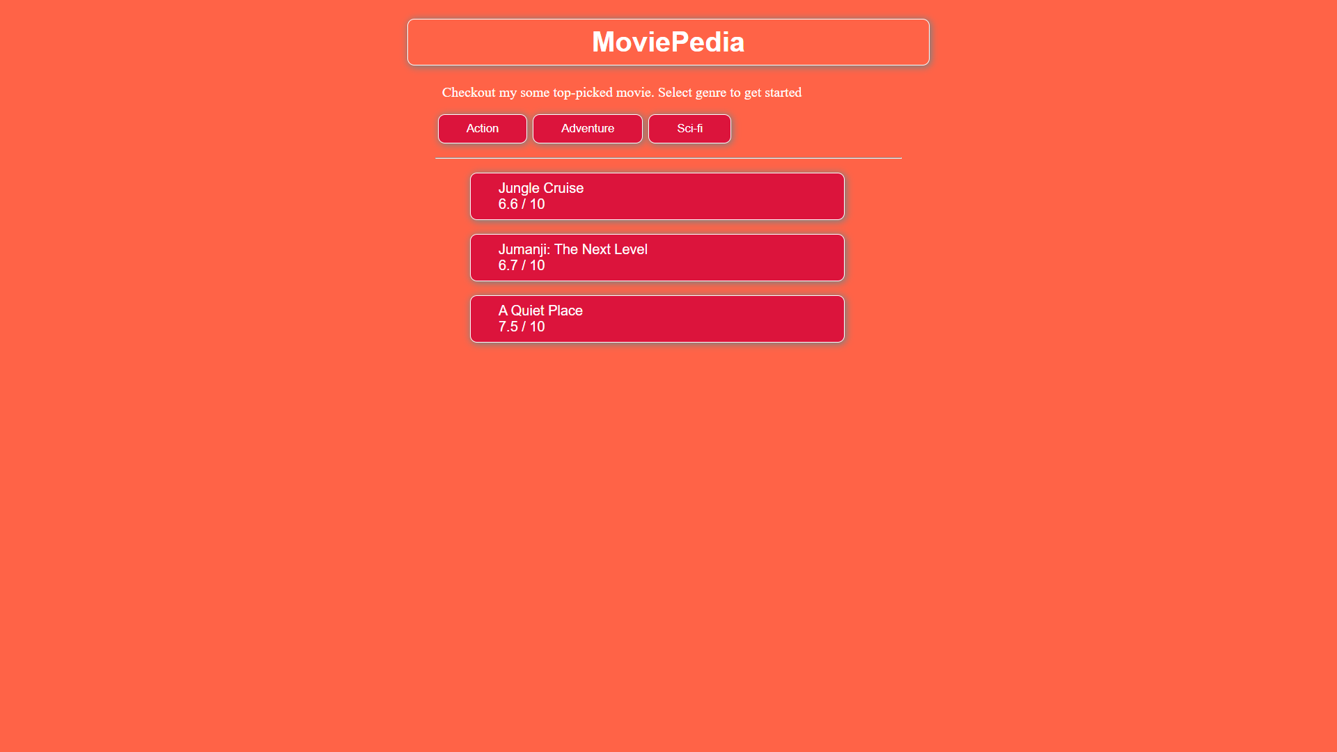 GitHub - IM-Suryakant-Kumar/MoviePedia: A app built with ReactJs. It is ...