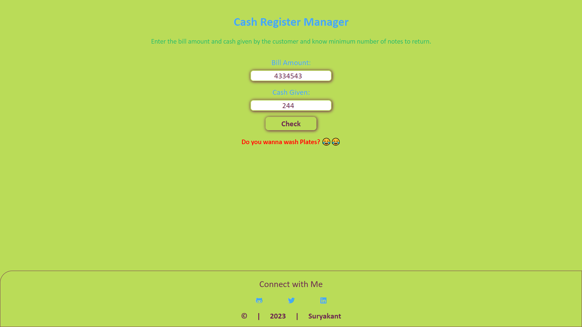 GitHub - IM-Suryakant-Kumar/CashRegister: This is a Cash Register ...