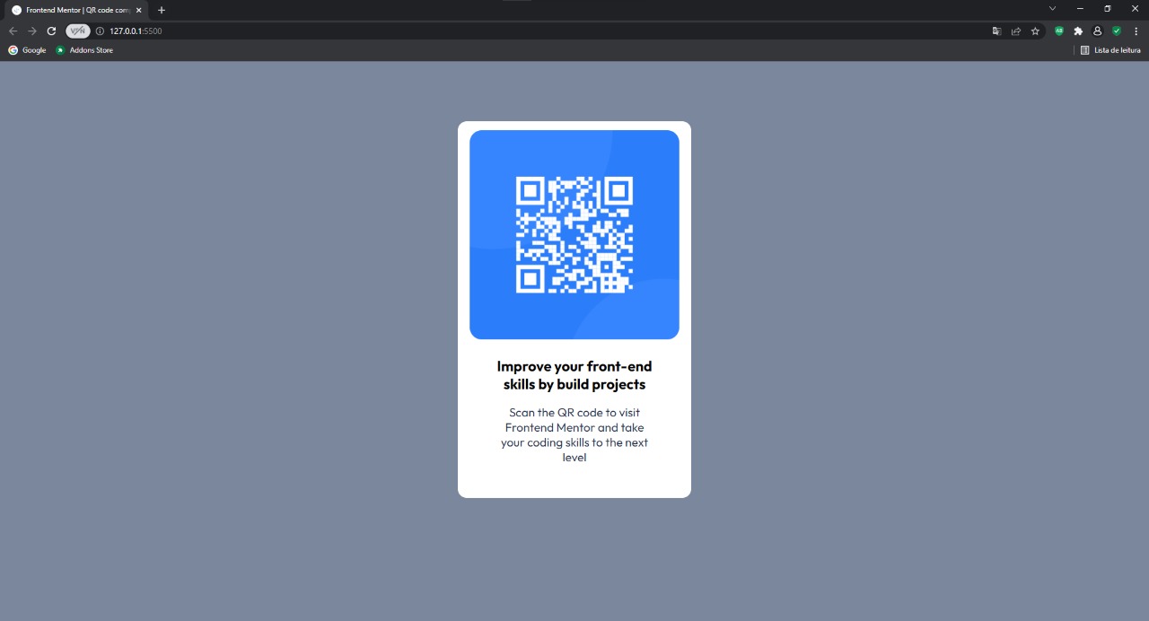 GitHub - BBML-DEV/desafio-frontend-mentor-QR: QR Code