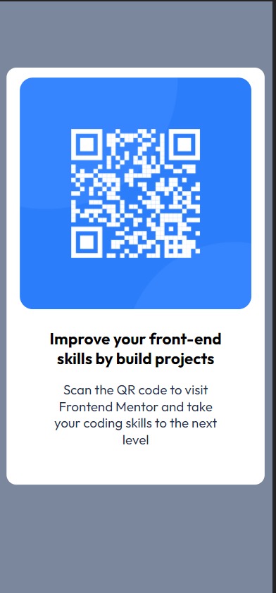 Github Bbml Devdesafio Frontend Mentor Qr Qr Code 
