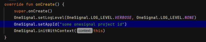 NullPointerException: Attempt to invoke interface method 'void com.onesignal.PushRegistrator ...