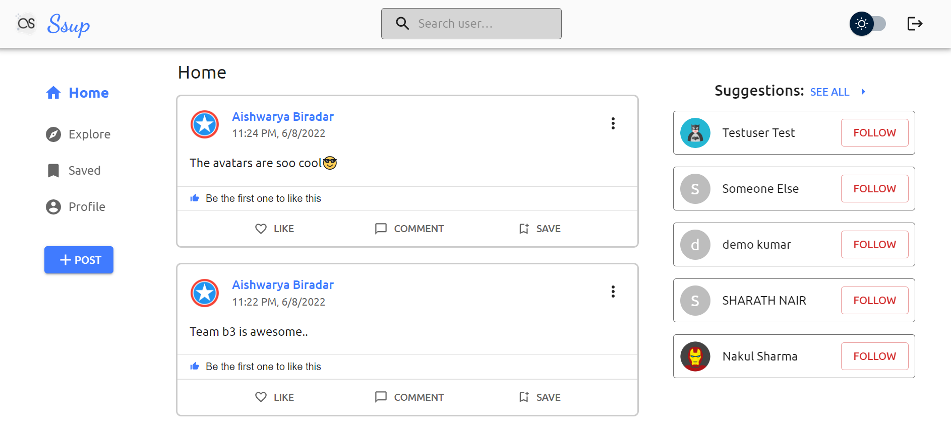 social-media - Codesandbox