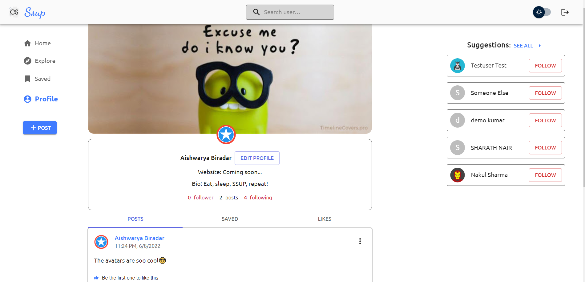 social-media - Codesandbox