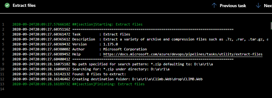 ExtractFiles Task does not work anymore · Issue #13613 · microsoft/azure-pipelines-tasks · GitHub