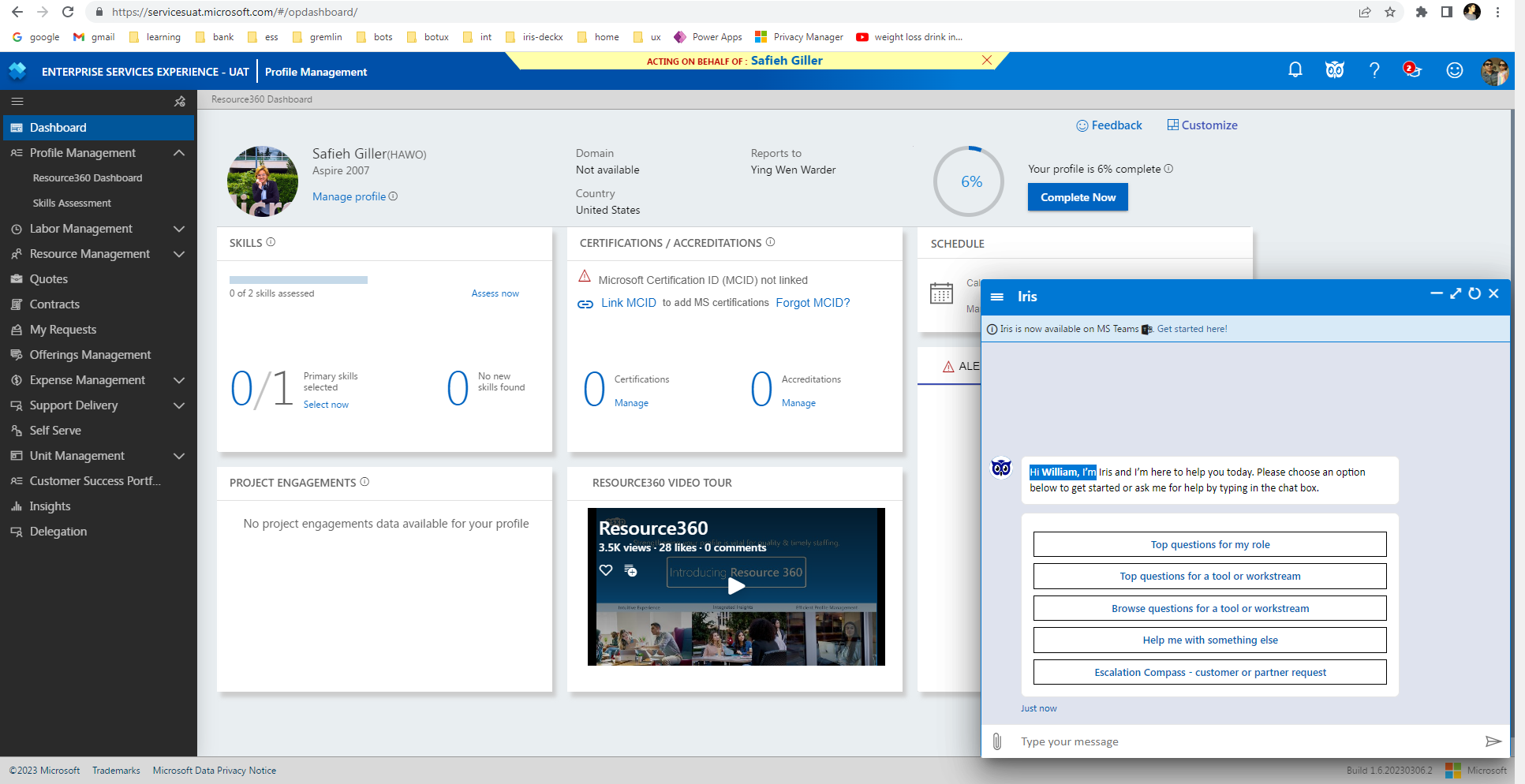 [Screen Readers – Intelligent Support - IRIS]: when focus lands on the buttons screen readers is ...