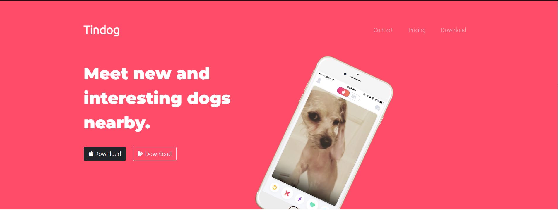 GitHub - onkarefe/TinDog-Clone-Homepage: This is a clone template of tindog app's website from ...