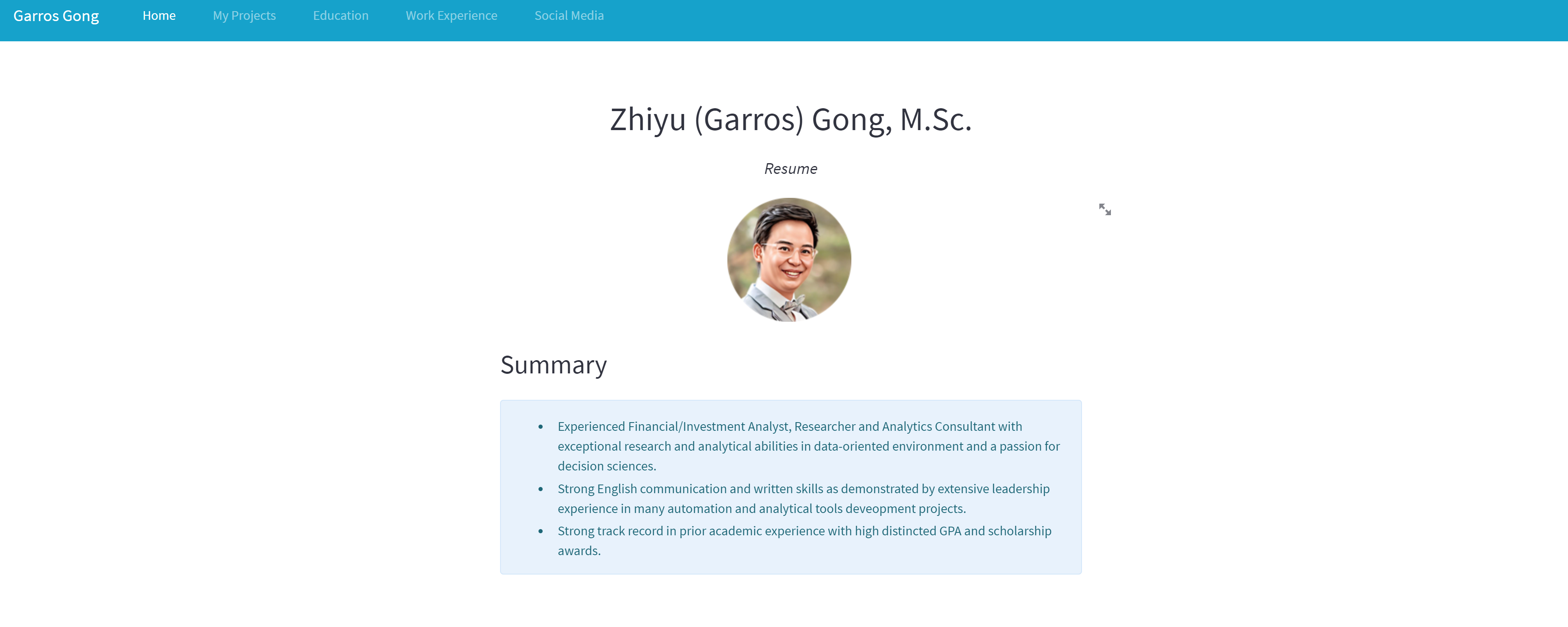 GitHub - garroshub/Digital-Resume: This is my digital resume portfolio