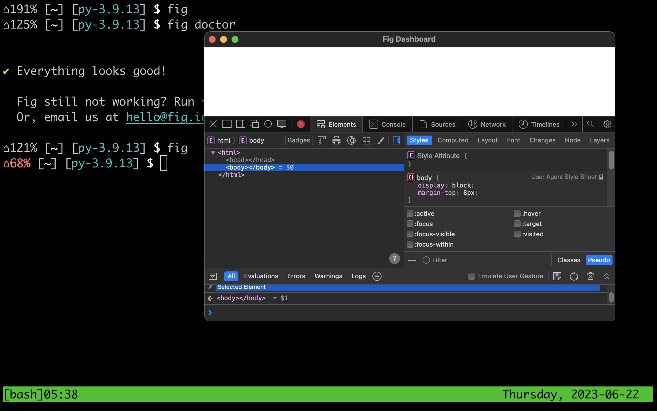 Window goes blank after opening Dashboard or Settings · Issue #1870 · withfig/fig · GitHub
