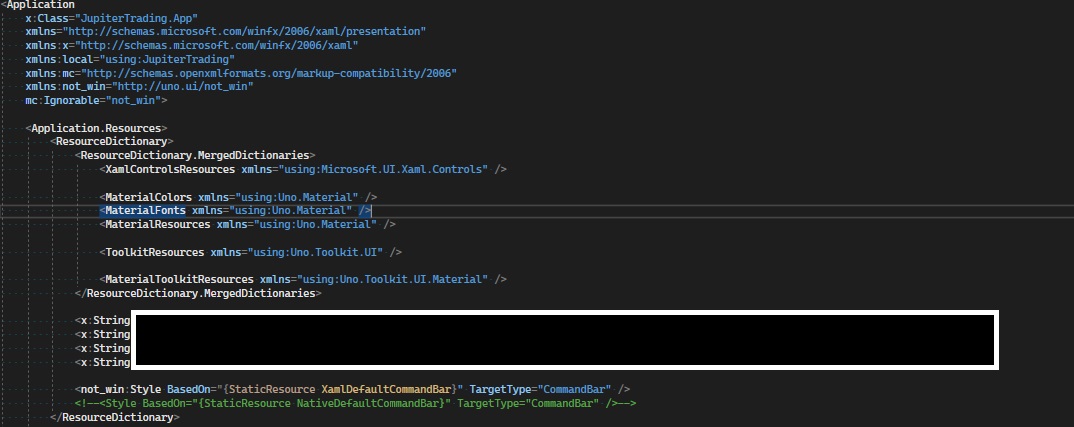 [Windows] CommandBar throws an System.Runtime.InteropServices.COMException using Material ...