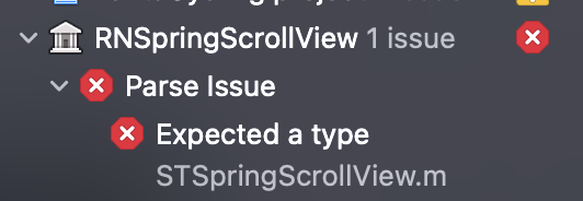 Problem Start Application Ios With Rn 0 64 · Issue 71 · Bolan9999 React Native Spring