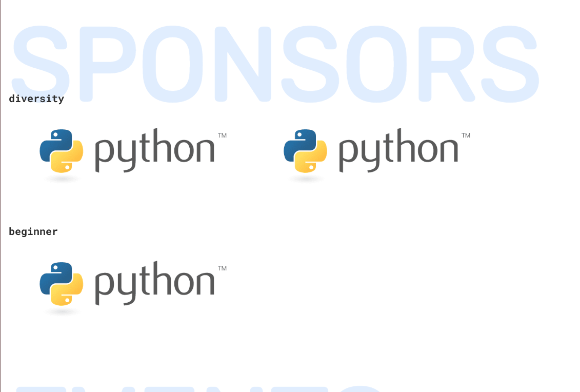 [Sponsors List] Empty state · Issue #804 · pythonitalia/pycon · GitHub