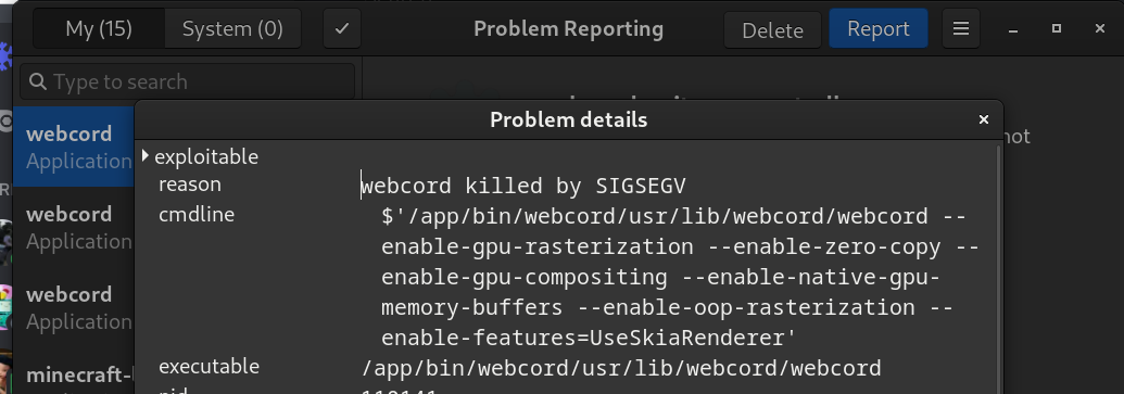 Crashing on screen share · Issue #345 · SpacingBat3/WebCord · GitHub