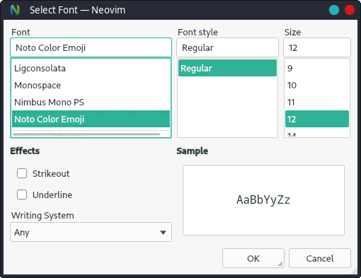 Emoji on Linux builds · Issue #353 · neovide/neovide · GitHub
