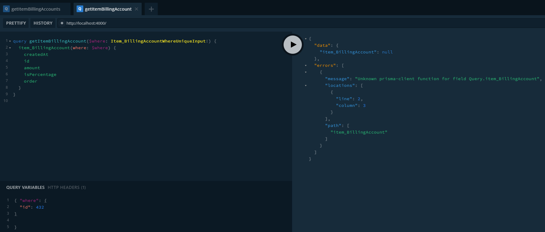 Unknown prisma-client function for field Query.XXXXXXXXX · Issue #369 · graphql-nexus/nexus ...