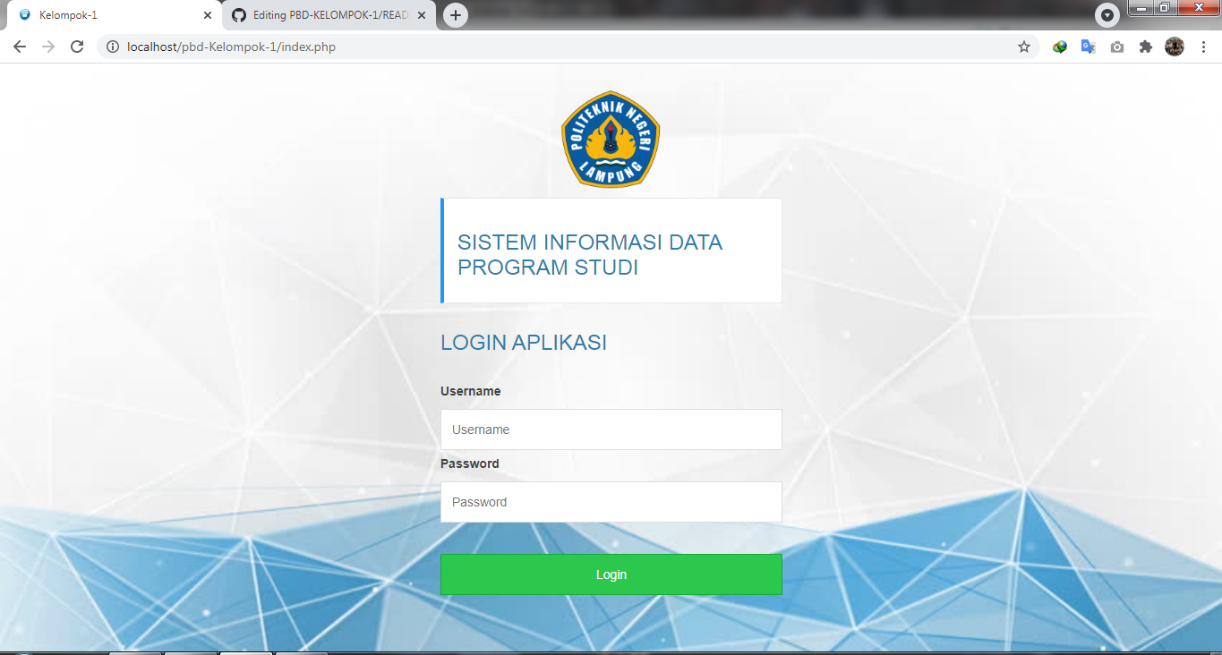GitHub - pandi-mi19/PBD-KELOMPOK-1: ini project kelompok 1